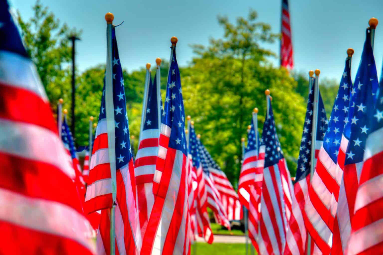 NEOPAT Memorial Day Flags of Honor Display - NEOPAT